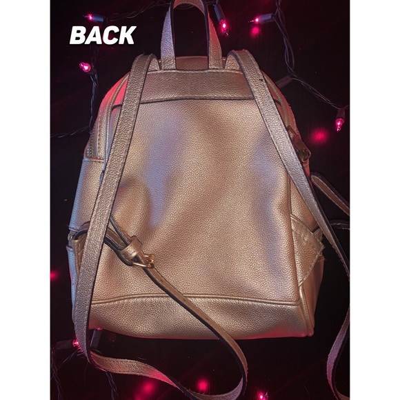 Bags | Vintage Rose Gold Small Backpack | Poshmark